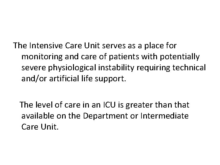 Guidelines for ICU Admission Prepared by AHMED MOHAMED