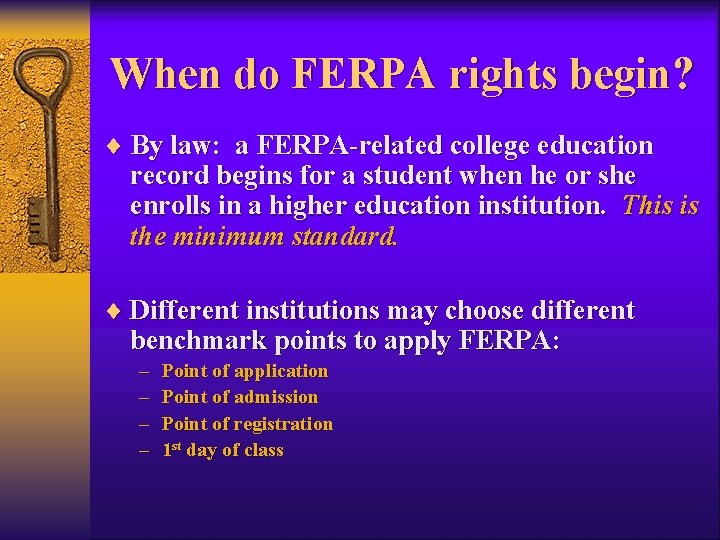 Family Educational Rights Privacy Act FERPA MADE EASY