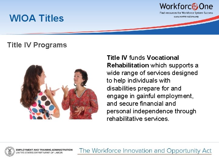 WIOA 101 Introduction to the New Law Presented