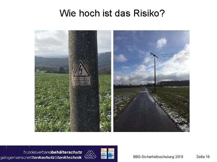 Meldung von unsicheren Situationen Unsicherer Zustand Unsichere Handlung
