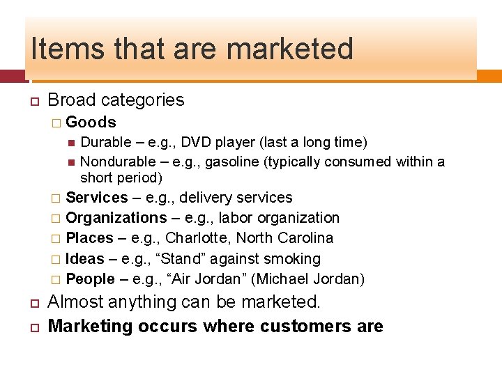 Understand marketings role and function in business to