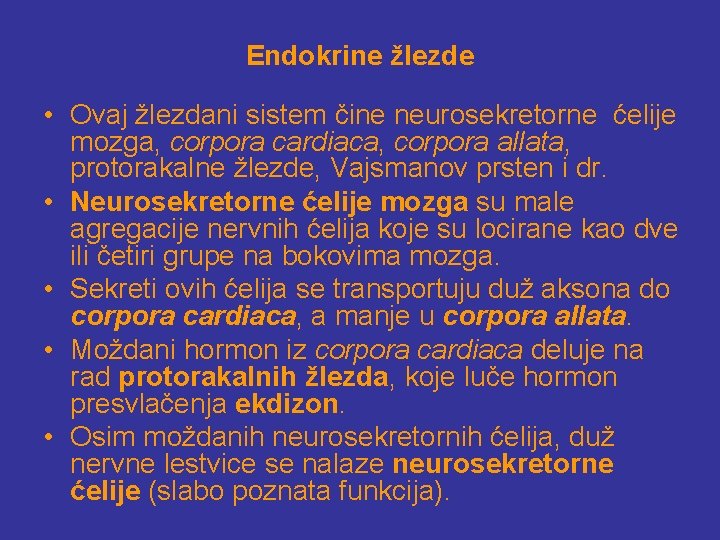 Anatomija insekata Unutranja graa tela insekata skoro da