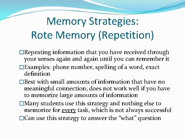 How Am I Ever Going to Remember That