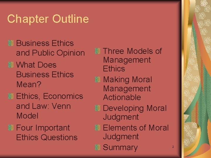 Business Ethics Fundamentals MGT 3800 Chapter 6 1