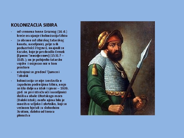 SIBIR U POVIJESTI RUSIJE SIBIR BAJKAL RUSKA AMERIKA