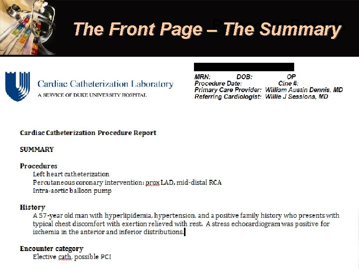Making Structured Reporting Happen in the Cardiac Catheterization