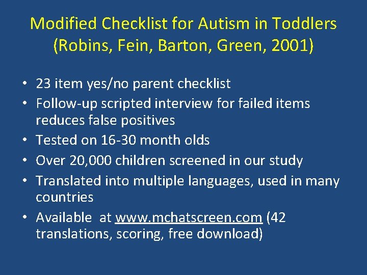 Disparities in Screening for Autism in Toddlers Deborah