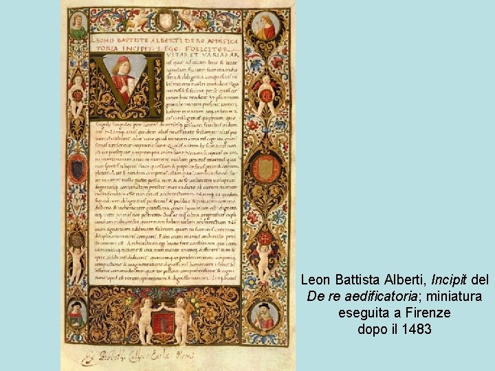 Leon Battista Alberti Incipit del De re aedificatoria