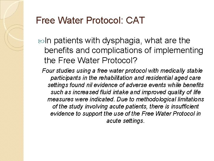 Dont Burn Your Tongue Hot Topics in Dysphagia