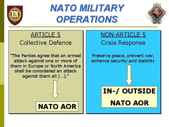 Lithuanian Military Academy NATO Non Article 5 Crisis