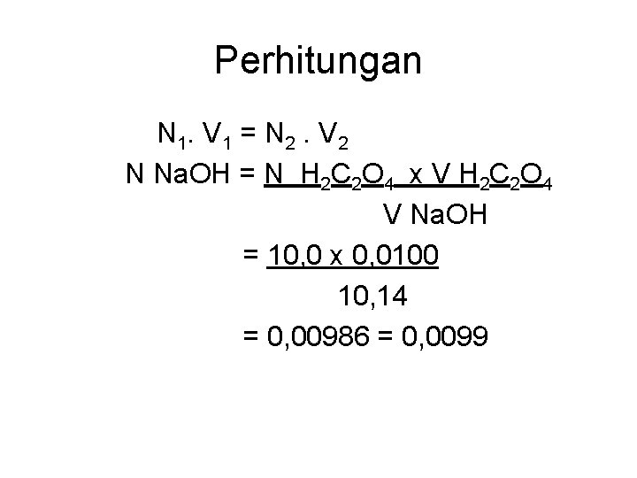 KIMIA ANALISA KUANTITATIF Ana Hidayati M Larutan Standard