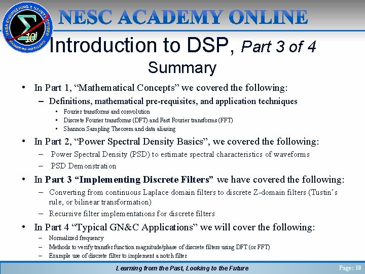 Introduction to Digital Signal Processing DSP Part 3