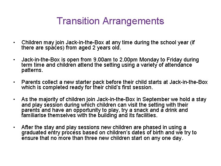 JackintheBox Preschool Nursery Transitions Booklet Transition ...