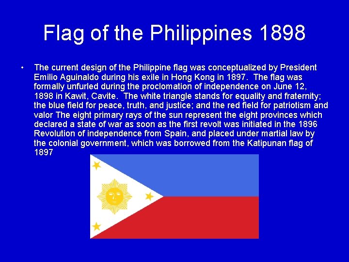 The Filipino Flags and Colonialism 1890sPresent Day Reece