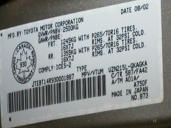 Canadian Motor Vehicle Safety Regulations Enforcement Within a