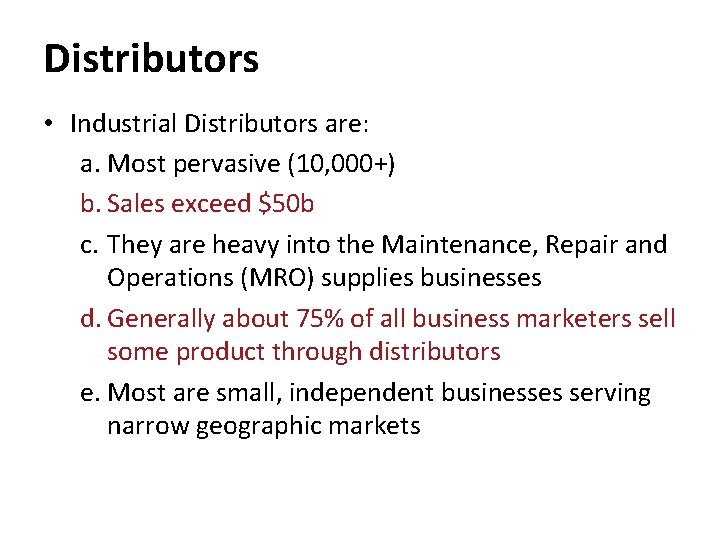 Chapter 11 Managing Business Marketing Channels Power Point
