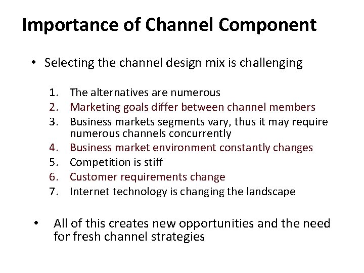 Chapter 11 Managing Business Marketing Channels Power Point
