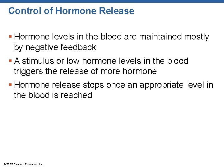 Chapter 9 The Endocrine System Lecture Presentation by
