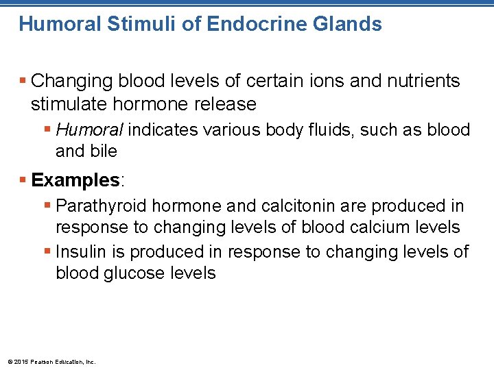 Chapter 9 The Endocrine System Lecture Presentation by