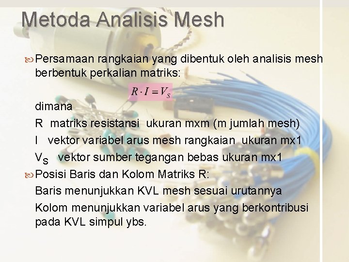 Analisis Mesh dengan Inspeksi Tujuan Pembelajaran Menggunakan metoda