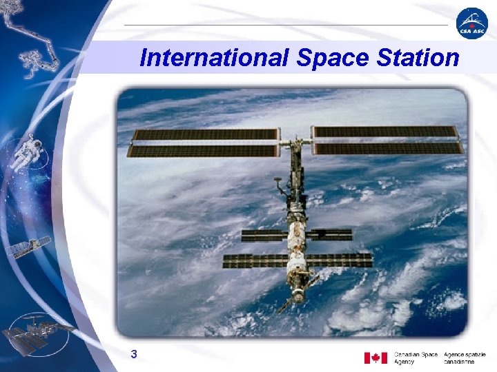 Robotics and Space Operations Marius Ochisor Bruce Alstrom