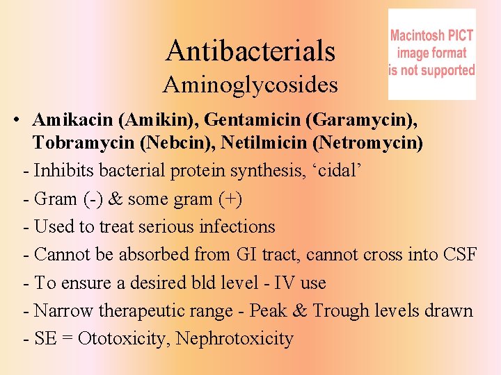 Lecture 7 Chapter 25 Antibacterials Penicillins Cephalosporins ...