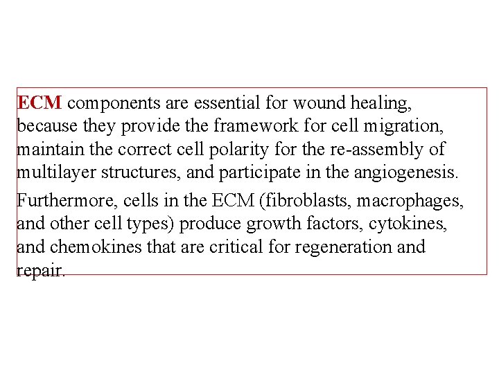 Chapter 3 Tissue repair Regeneration Healing Fibrosis Critical