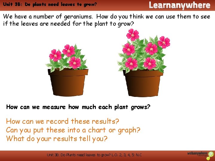 Unit 3 B Helping Plants Grow Well Unit