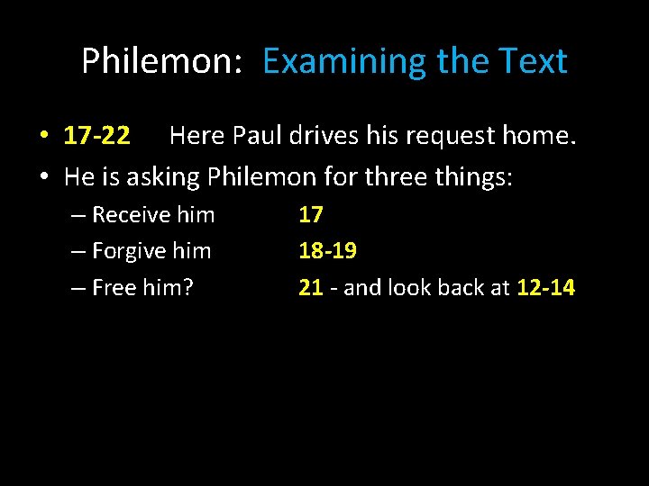 Forgiveness Pauls Letter to Philemon Philemon Background The