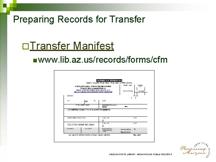 Preparing and Storing Boxes at the Records Management