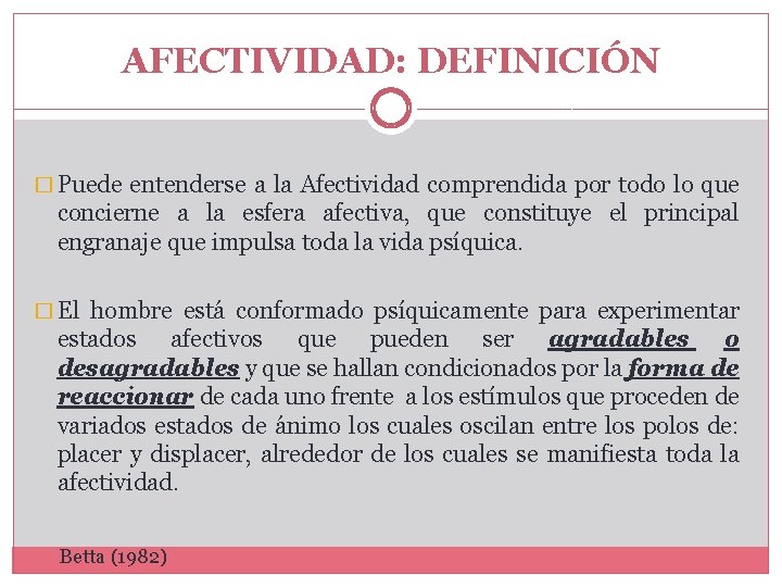 AFECTO LIC SUSAN SALAZAR DRA SOLANGE RIVAS AFECTIVIDAD