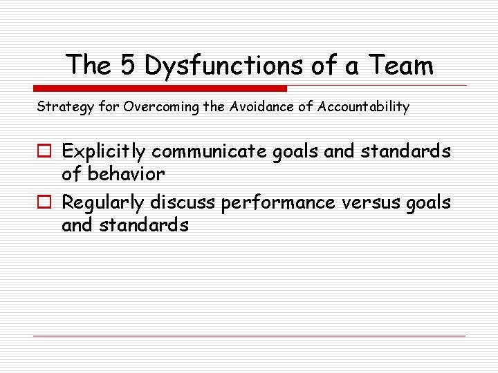 The 5 Dysfunctions of a Team A Webinar