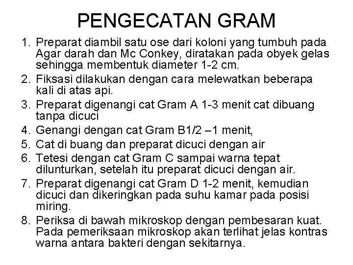 IDENTIFIKASI BAKTERI Zainab M Si Apt Tujuan Mahasiswa