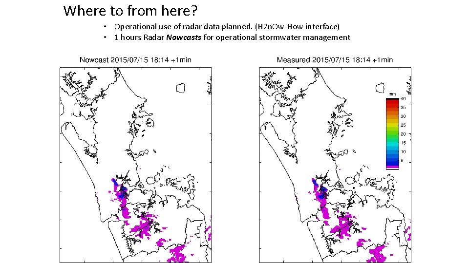 USING RAIN RADAR TO ESTIMATE THE SIZE OF