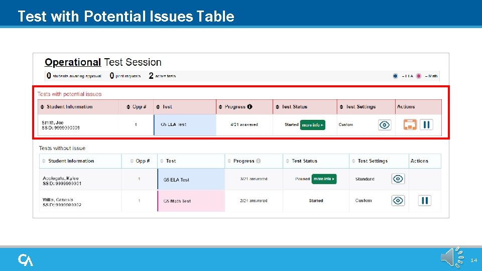 Administering Tests Training Module Copyright 2020 Cambium Assessment
