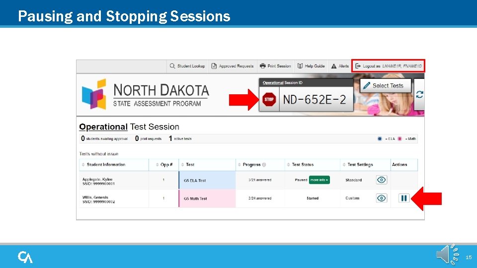 Administering Tests Training Module Copyright 2020 Cambium Assessment