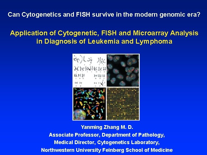 Can Cytogenetics and FISH survive in the modern