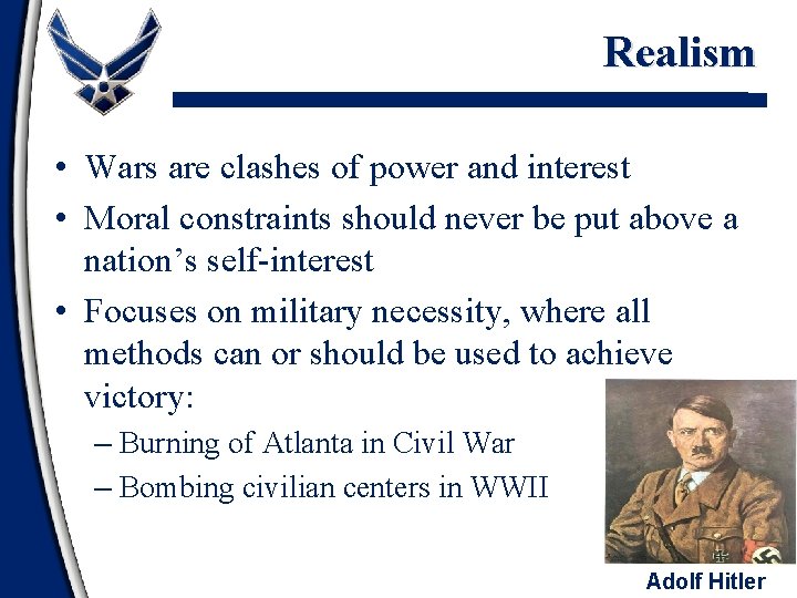 War and the US Military Reality of Warfare