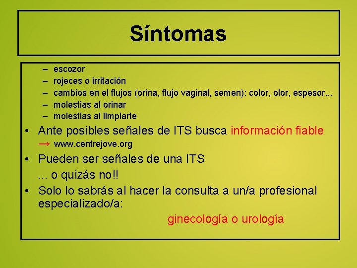 LAS ITS Mecanismos de transmisin y prevencin ADVERTENCIA