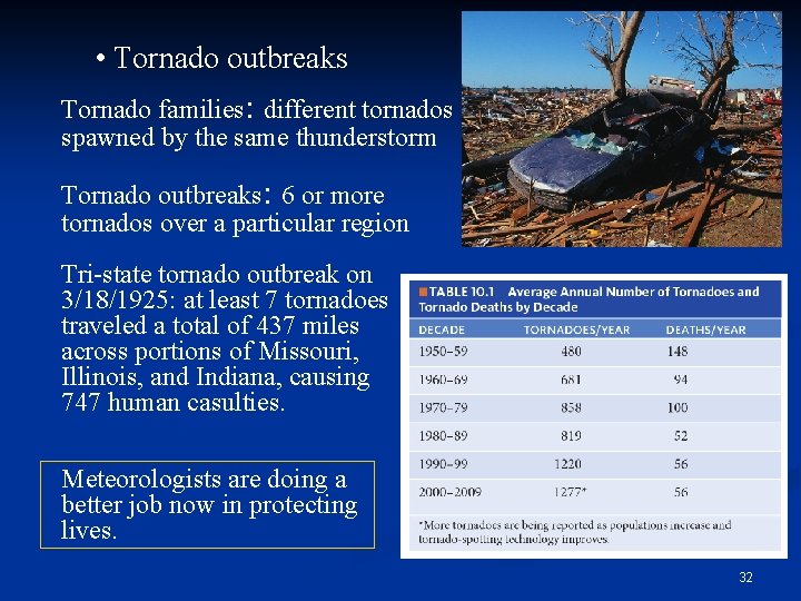 Chapter 10 Thunderstorms and Tornadoes Thunderstorms n Tornadoes