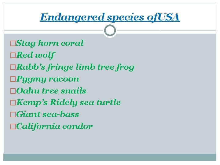 British council TopicEndangered species of India USA Nepal