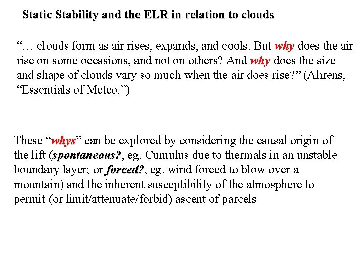 Lecture 13 Map discussion Cloud development and forms