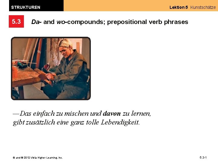 STRUKTUREN 5 3 Lektion 5 Kunstschtze Da and