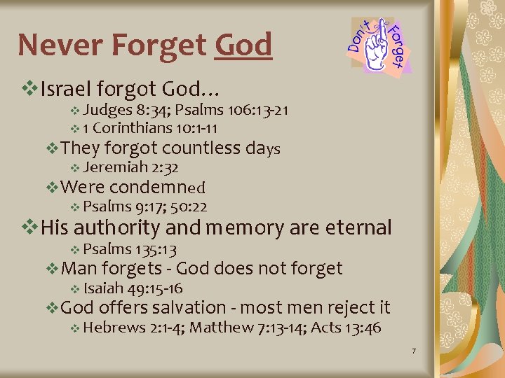 Things to Never Forget 2 Peter 1 12