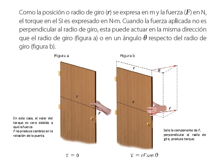 Torque Efecto rotatorio de las fuerzas Objetivo Comprender