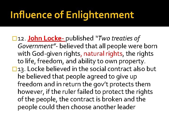 Influence on American Colonial Government The Foundations of