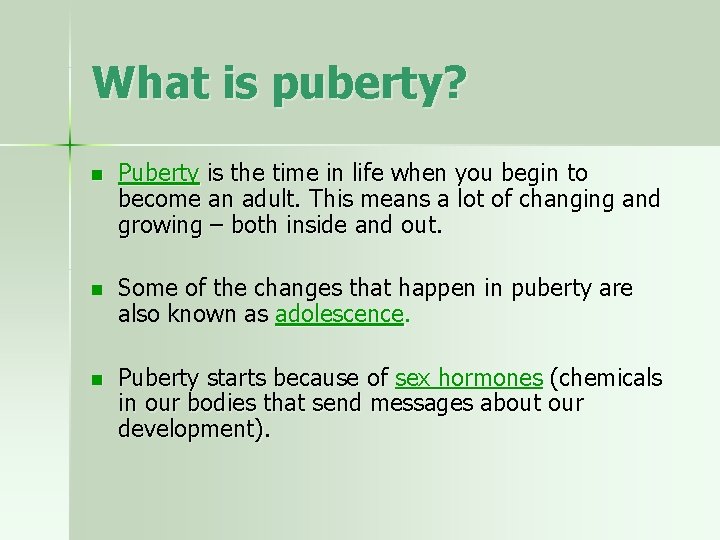 PSHE Personal Wellbeing Puberty Body changes differences Part