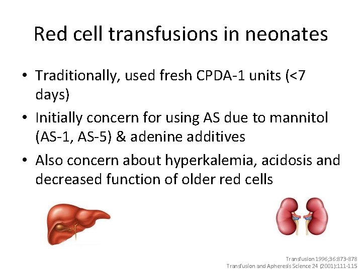 Additive solutions for RBC storage AS1 AS3 AS5
