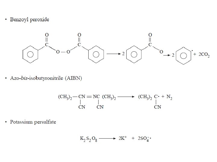 KINETIKA POLIMERISASI RANTAI TAHAP POLIMERISASI 1 Inisiasi rantai