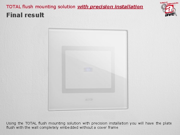Electrical plant Boxes for Flush mounting rapid installation